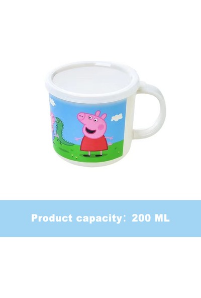 Sakuraa 4 Parça Peppa Pig Yemek Tabağı Kase Fincan Kaşık Takımı Pembe (Yurt Dışından) Sakuraa 4 Parça Peppa Pig Yemek Tabağı Kase Fincan Kaşık Takımı Pembe (Yurt Dışından)