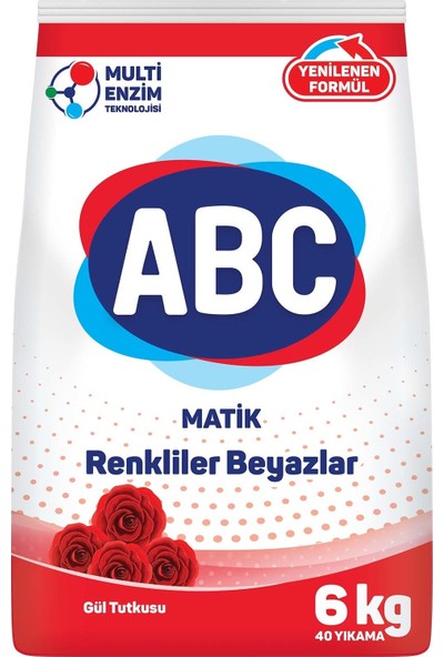 Abc Matik 6 kg Gül Renkli ve Beyaz