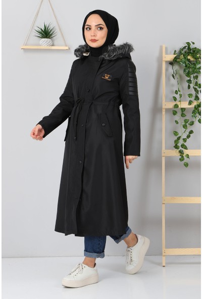 Garni Detaylı Mont Siyah Garni Detaylı Mont Siyah