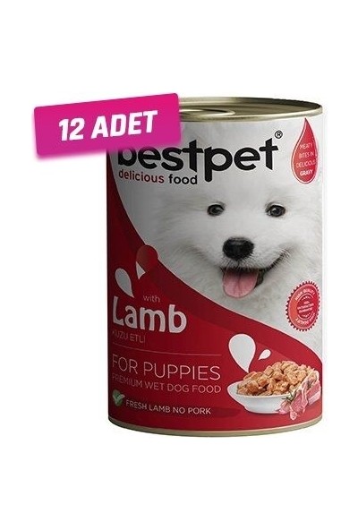 Bestpet Kuzulu Jöleli Yavru Köpek Konservesi 400 gr Bestpet Kuzulu Jöleli Yavru Köpek Konservesi 400 gr