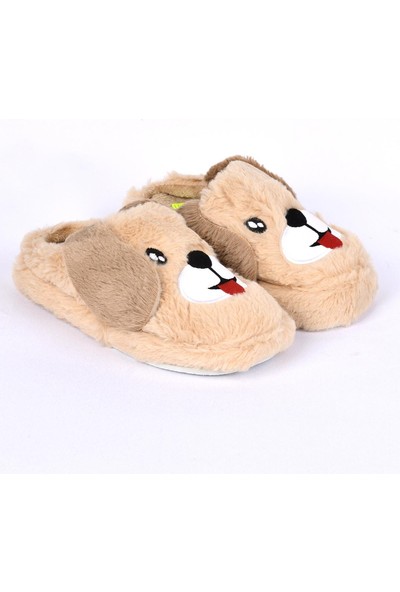 Walkway Kadın Bej Hayvan Figürlü Panduf Ev Teliği