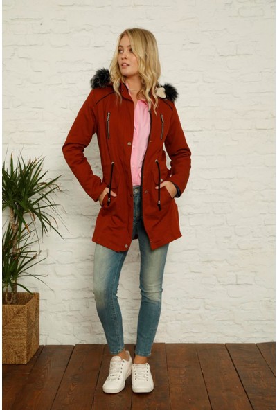 Epaavm Içi Yünlü Keten Kaban