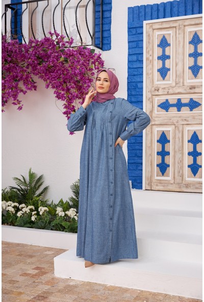 Yandan Düğmeli Koyu Mavi Neways 6508