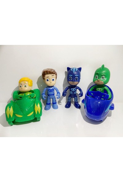 Pj Masks Oyuncak Pj Maskeliler Arabalı 4'lü Figür Oyuncak Seti 1138-1 Pj Masks Oyuncak Pj Maskeliler Arabalı 4'lü Figür Oyuncak Seti 1138-1
