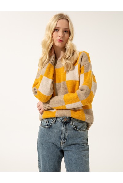 Pierre Cardin Sarı Comfort Triko Kazak 50244895-VR044