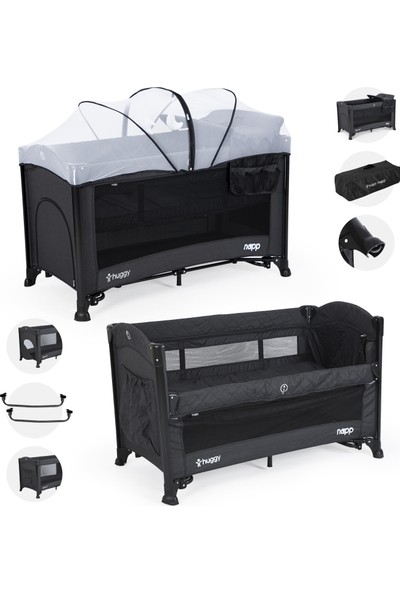 Huggy Napp 8 In 1 Anne Yani Park Yatak Oyun Parkı