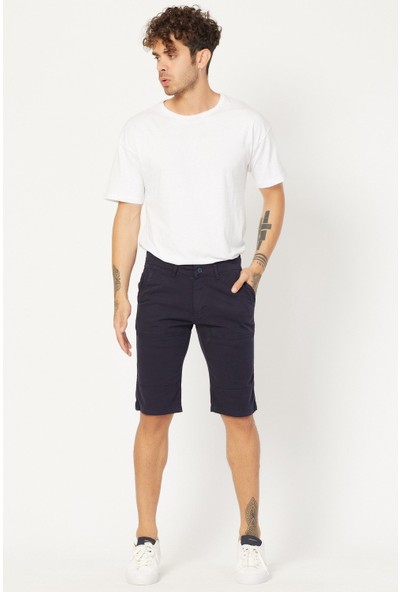 Yandan Cepli Lacivert Kapri