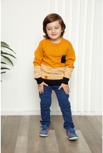 Epaavm Bisiklet Yaka Cepli Triko Kazak