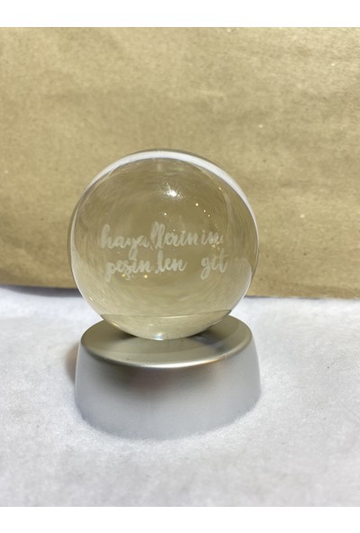 Ascellus 3D Hayallerinin Peşinden Git Işıklı Cam Küre