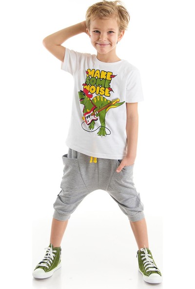 Denokids Noise Erkek Çocuk T-Shirt Kapri Takım Denokids Noise Erkek Çocuk T-Shirt Kapri Takım