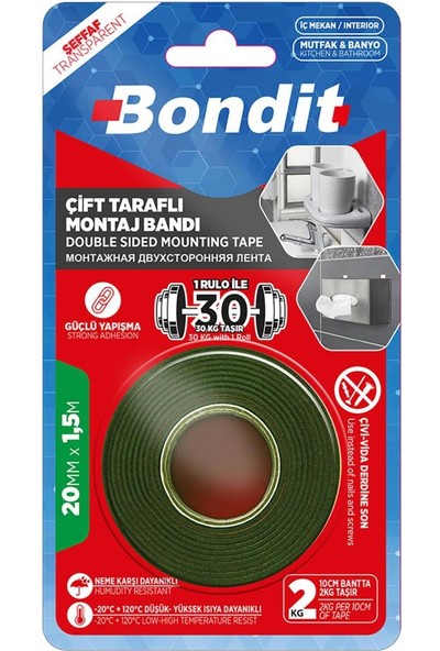Bondit Çift Taraflı Bant 