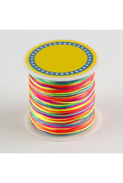 BambaPaw Ebruli (Gökkuşağı Rengi) Paraşüt Ipi - Bileklik Ipi 100 mt 0,8mm BambaPaw Ebruli (Gökkuşağı Rengi) Paraşüt Ipi - Bileklik Ipi 100 mt 0,8mm