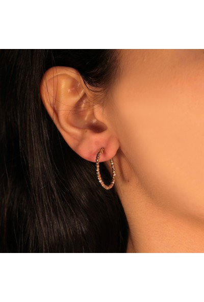 Adil Idil Kuyumculuk 14 Ayar Italy Top Halka Küpe