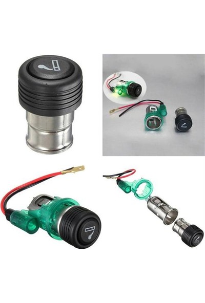 Modacar 24 Volt Her Araca Uygun Komple Işıklı Çakmak 428916