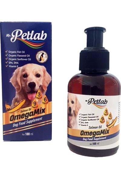 Mr. PetLab Köpek Somon Balık Yağı 100 ml (Omega3-6-9 /vit E) (Her Yaş/ırk) Mr. PetLab Köpek Somon Balık Yağı 100 ml (Omega3-6-9 /vit E) (Her Yaş/ırk)