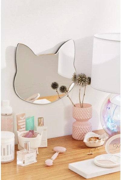 Kedi Aynalı Duvar Dekoru
