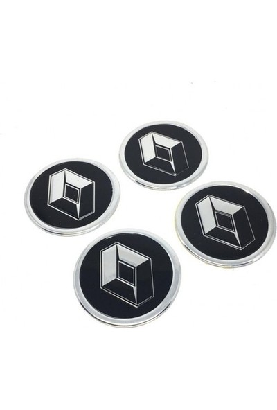 Renault Jant Göbeği Göbek Arması Sticker 4'lü Set Renault Jant Göbeği Göbek Arması Sticker 4'lü Set