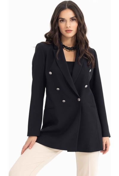 Seçil Blazer Ceket 1039 - Siyah Seçil Blazer Ceket 1039 - Siyah