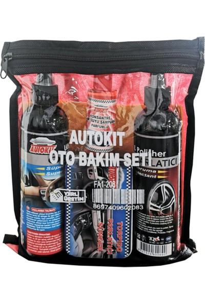 Itaqi Oto Bakım Seti Çantalı 5 Parça Itaqi Oto Bakım Seti Çantalı 5 Parça