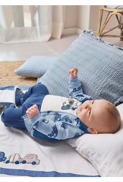 Mayoral Mavi Erkek Bebek Eşofman Takım - Mayoral - Mavi - 18-Ay - 1864-MAVİ-18-AY