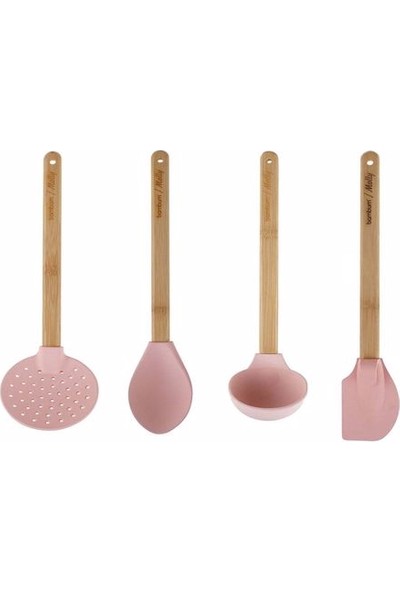 4 Parça Mutfak Seti Pembe 4 Parça Mutfak Seti Pembe