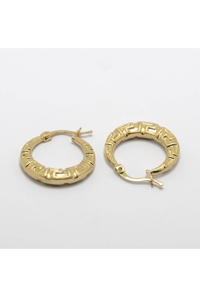 Saçak Kuyumculuk Halka Desenli Tasarım Altın Küpe 741 Saçak Kuyumculuk Halka Desenli Tasarım Altın Küpe 741