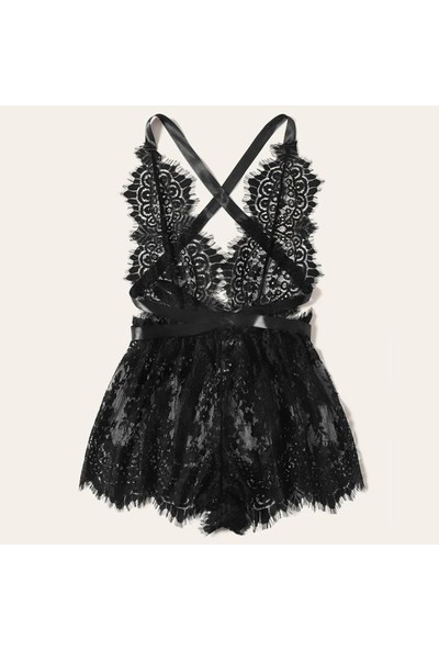 Vandor Girls Kadın Sexy Backless Gecelikler (Yurt Dışından)