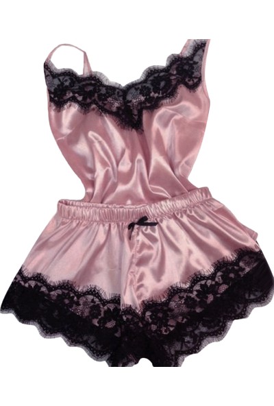 Vandor Girls Kadın Sexy Saten Ipek Pijama Takımı (Yurt Dışından) Vandor Girls Kadın Sexy Saten Ipek Pijama Takımı (Yurt Dışından)