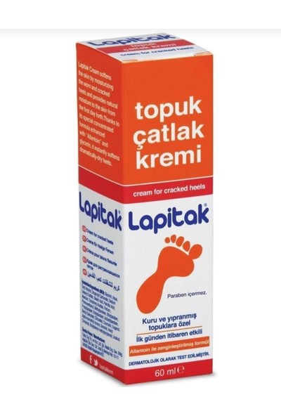 Lapitak Topuk Çatlak Kremi 60 ml Lapitak Topuk Çatlak Kremi 60 ml