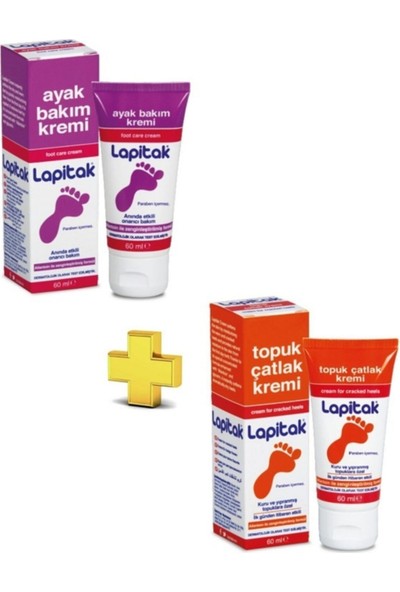 Lapitak Ayak Bakım 60 Kremi ml + Topuk Çatlak Kremi 60 ml Lapitak Ayak Bakım 60 Kremi ml + Topuk Çatlak Kremi 60 ml