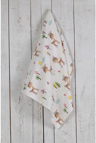 Makteks Home Çok Amaçlı Müslin Bezi Örtü 120×120CM