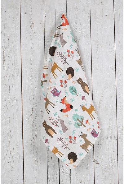 Makteks Home Çok Amaçlı Müslin Bezi Örtü 120×120CM