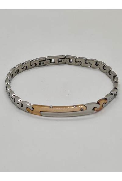 Qümüş Takı Çelik Erkek Bileklik