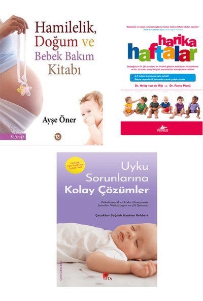 Hamilelik Doğum ve Bebek Bakım Kitabı - Harika Haftalar - Uyku Sorunlarına Kolay Çözümler Hamilelik Doğum ve Bebek Bakım Kitabı - Harika Haftalar - Uyku Sorunlarına Kolay Çözümler