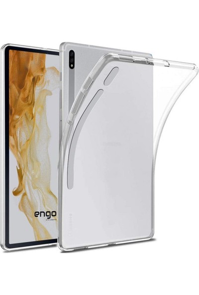 Engo Samsung Galaxy Tab S8 Plus Şeffaf Kılıf 12.4