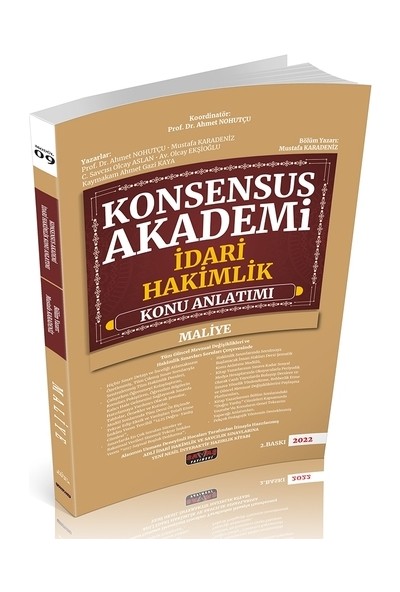 Konsensus Akademi Maliye Konu Anlatımı Konsensus Akademi Maliye Konu Anlatımı