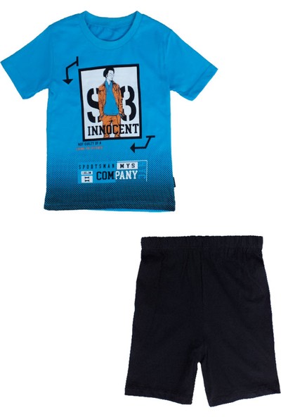 Erkek Çocuk Figür Baskılı 2 Li Takım / %100 Pamuk / 9 Ay - 3 Yaş