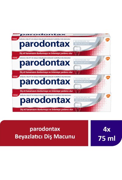 Parodontax Beyazlatıcı Diş Macunu 75 ml x 4 Parodontax Beyazlatıcı Diş Macunu 75 ml x 4