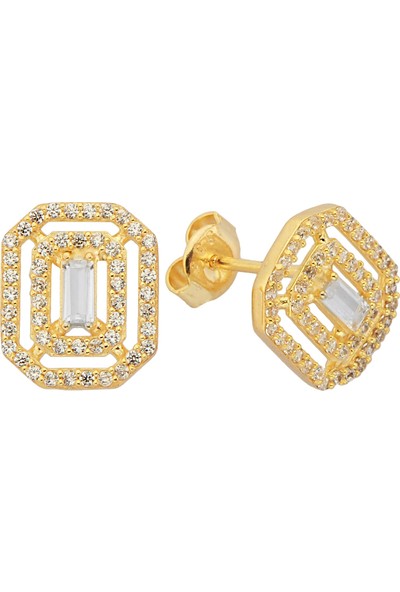 ÇGK KUYUMCULUK Baget Çivi Altın Küpe