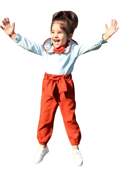 Kız Çocuk Kahve Alt Üst Takım