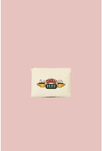 Çantapak Centrel Park Desenli Kanvas Makyaj Çantası