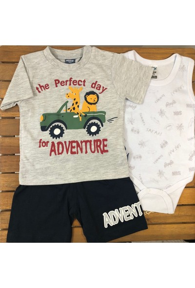 Eylül Baby Store 3'lü Erkek Kısa Kollu Şortlu Takım Eylül Baby Store 3'lü Erkek Kısa Kollu Şortlu Takım