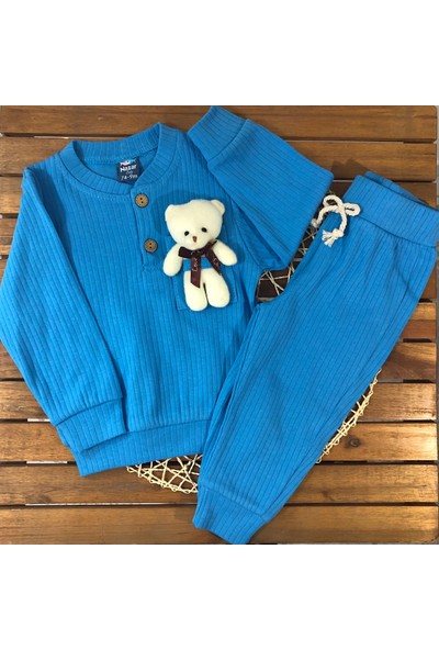 Eylül Baby Store Erkek Ayıcıklı 2'li Mavi Takım Eylül Baby Store Erkek Ayıcıklı 2'li Mavi Takım