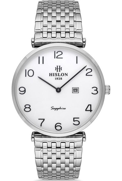 Hislon CL119S-01SS Ince Slim Klasik Rakamlı Erkek Kol Saati Hislon CL119S-01SS Ince Slim Klasik Rakamlı Erkek Kol Saati