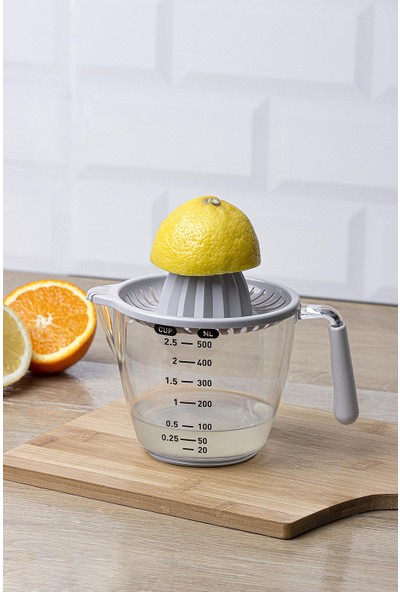 Okyanus Home Gri Ölçü Kaplı Narenciye Sıkacağı