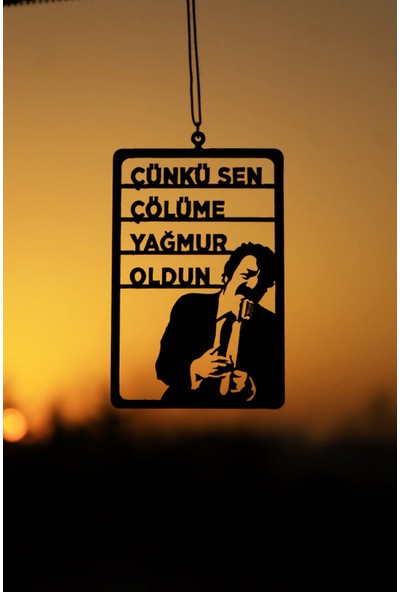 Visco Professional Tools (Metal) Müslüm Gürses 2 Araba Süsü Metal Araç Içi Dikiz Aynası Süsü Dekorasyon Hediyelik