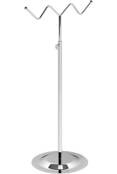 Bronz Eşya Ayarlanabilir Çanta Standı-Krom Kaplama