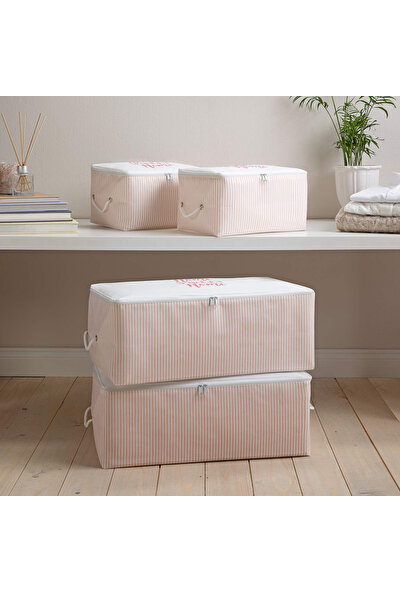 Ocean Home 4'lü Pembe Çizgili Baskılı Hurç Set Ocean Home 4'lü Pembe Çizgili Baskılı Hurç Set