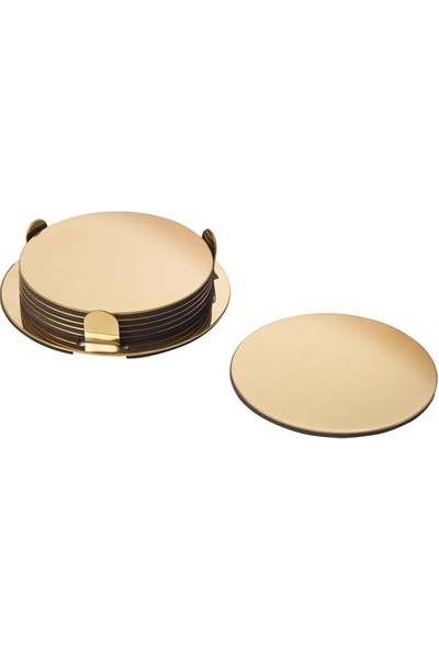 Bardak Altlığı 6 Lı Gold Renk Ikea 8.5 cm Pirinç Rengi Bardak Altlığı Sunum Bardak Altlığı 6 Lı Gold Renk Ikea 8.5 cm Pirinç Rengi Bardak Altlığı Sunum