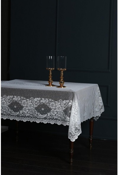 Modafabrik Örme Dantel Masa Örtüsü